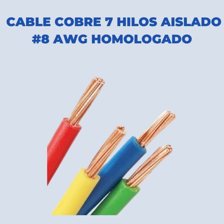 Cable Cobre 7 Hilos Aislado #8 AWG Homologado – DISUCTRONICOS