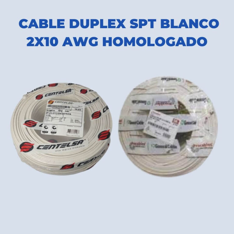 Cable Duplex SPT Blanco 2X10 AWG Homologado – DISUCTRONICOS